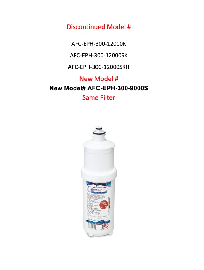 AFC Brand, water filter, Model # AFC-EPH-300-12000SK, Compatible with Scotsman(R) ADS-APRCNew AFC Brand Model # AFC-EPH-300-9000S