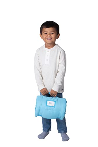 Dino Ranch Dinosaur Toddler Nap Mat Set – Includes Pillow and Fleece Blanket – Great for Boys Napping During Daycare or Preschool - Fits Toddlers