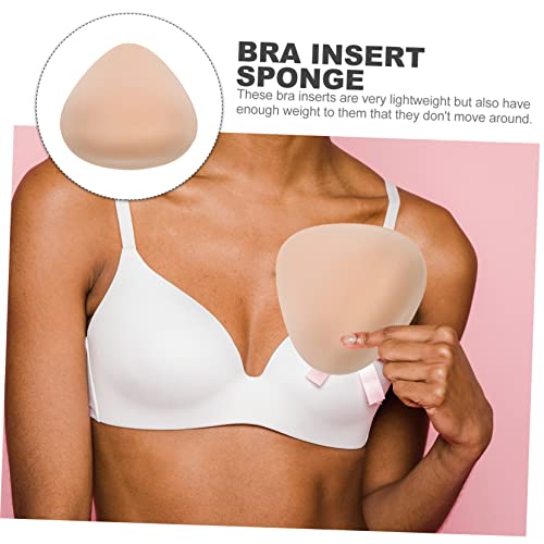 Adorainbow Triangular Sponge Prosthetic Breast Foam Bra Pads Invisible Bra Push up Pad Mastectomy Bra Inserts Sport Bra Cups Inserts Bra Replacement Pad Bra Padding Insert Miss Breathable