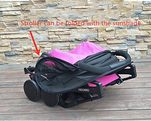 ROMIRUS Stroller Cover Sunshade Canopy Summer Rayshade Compatible for Babyzen YOYO/YOYO+/ YOYO2 Stroller