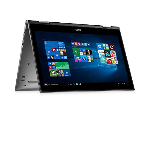 Dell i5568-0463GRY 15.6" FHD 2-in-1 Laptop (Intel Core i3-6100U 2.3GHz Processor, 4 GB RAM, 500 GB HDD, Windows 10) Gray