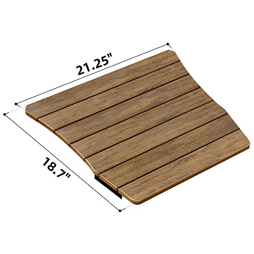 DWVO Adirondack Connecting Table, Water Resistance Outdoor Side Table Arm Tray Table for Adirondack Chairs, Adirondack Table Desk for Adirondack Barstools, Center Table for Tall Adirondack Chair,Brown