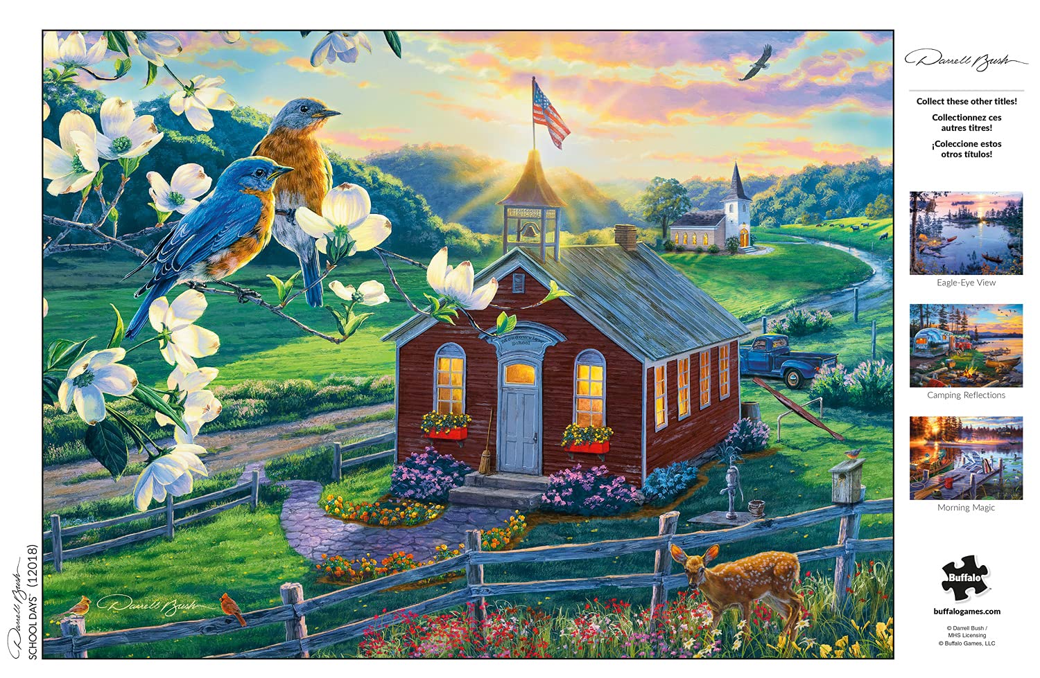 Buffalo Games - Darrell Bush - School Days - 1000 Piece Jigsaw Puzzle
