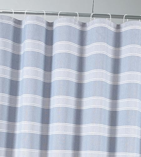 Dainty Home Bathroom Shower Curtains - Blue Shower Curtain with Elegant Design - Luxury Washable Shower Curtains for Bathroom, Hotels