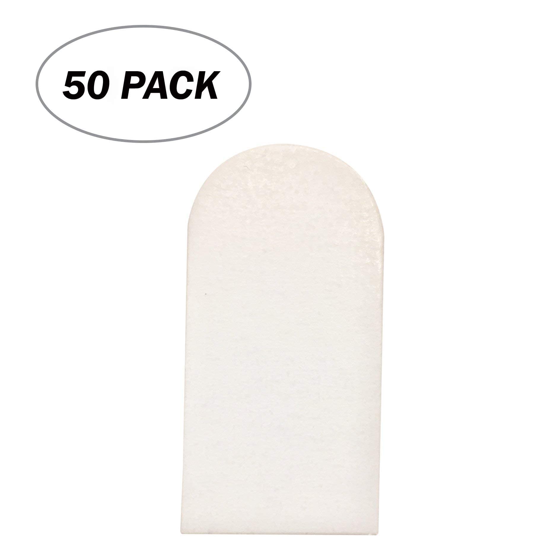 Board Game Pieces- 50 Pack- Blank 1 x 2 inches Rectangular Tombstone Diecut Token Cards Board Game Chits Tiles Counters Markers DIY D&D
