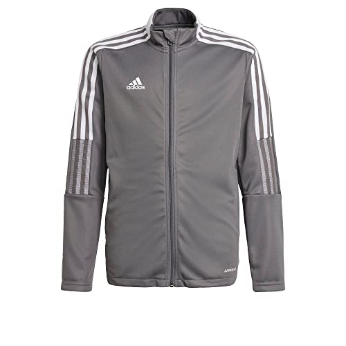 adidas unisex-child Tiro 21 Track Jacket Team Grey Medium