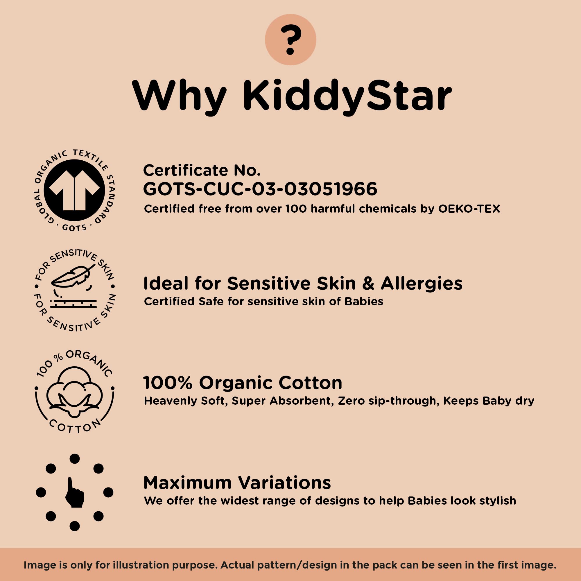 KiddyStar 5-Pack 21”x10” Burp Cloths for Boys & Girls - Absorbent Organic Cotton Burp Cloth for Burping, Spit-up, Drooling, Baby Wipe
