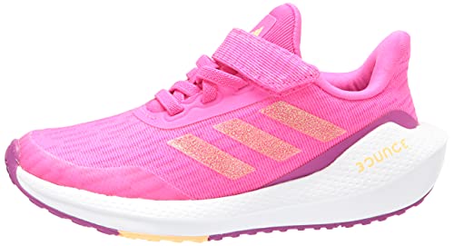 adidas Unisex-Child EQ21 Running Shoe, Shock Pink/Acid Orange/Sonic Fuchsia (Elastic), 3