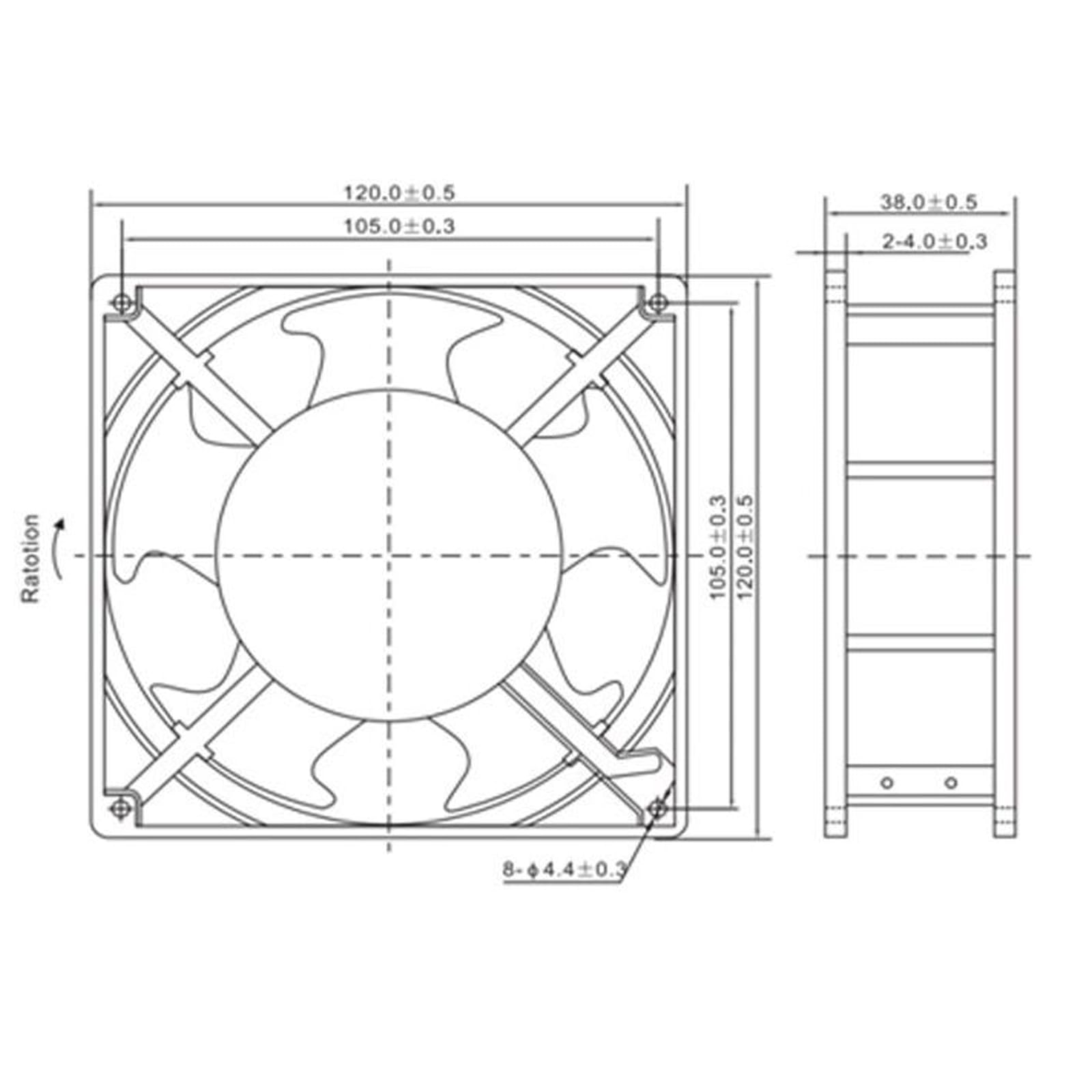 OEM Metal Frame Housing W0301112 W0301101 Fan Motor Evaporator for ATOSA Under Counter Refrigerator MGF8401/MGF8401GR/MGF8402/MGF8403