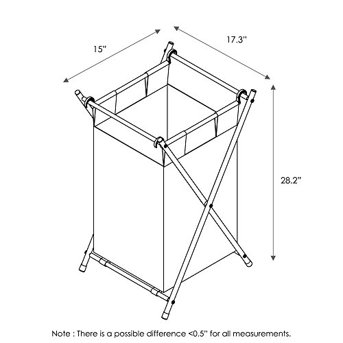 Furinno Wayar Foldable Laundry Sorter, Single