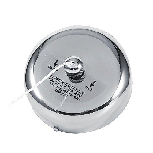 FTVOGUE Stainless Steel Retractable Clothesline Hanging Dryer for Shower Room Bathroom Laundry