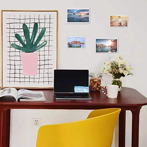 Self-Adhesive Index Card Pockets 30 Pcs 4.72 x 3.54 Inches & 10 Pcs 6.5 x 5 Inches, Blank Insert Cards for Storage Organizing Catalogs and Loss prevention