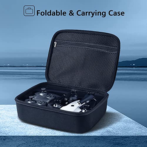 Drones with Camera for Adults - 1080P FPV Drone with Carrying Case, Foldable RC Drone W/2 Batteries, Altitude Hold, Headless Mode, ATTOP Camera Drones for Adults/Beginners, Girls/Boys Gifts