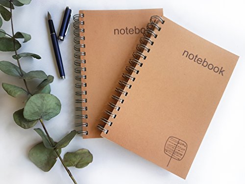 le vent A5 Spiral Dot & Lined Journals - 200 Creamy Pages - High-Quality 100gsm Paper - Durable Hardcover (5" x 8.25") - Perfect for Bullet Journaling, Planning, and Note-Taking - Designed by Artists