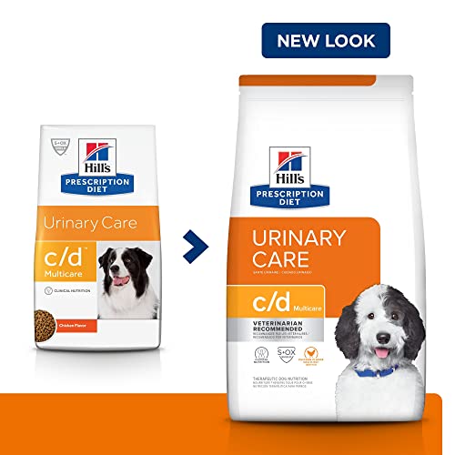 Hill's Prescription Diet c/d Multicare Urinary Care Chicken Flavor Dry Dog Food, Veterinary Diet, 8.5 lb. Bag