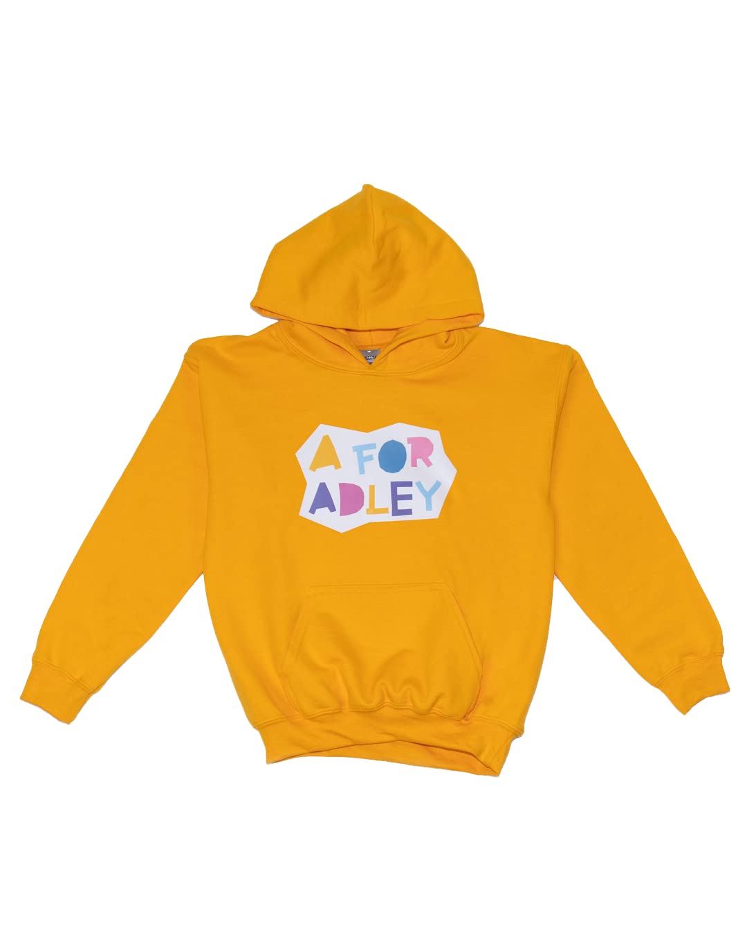 A FOR ADLEY Merch, Adley's Best Friends Forever Line Craft Logo Hoodie on Gold size Extra Large