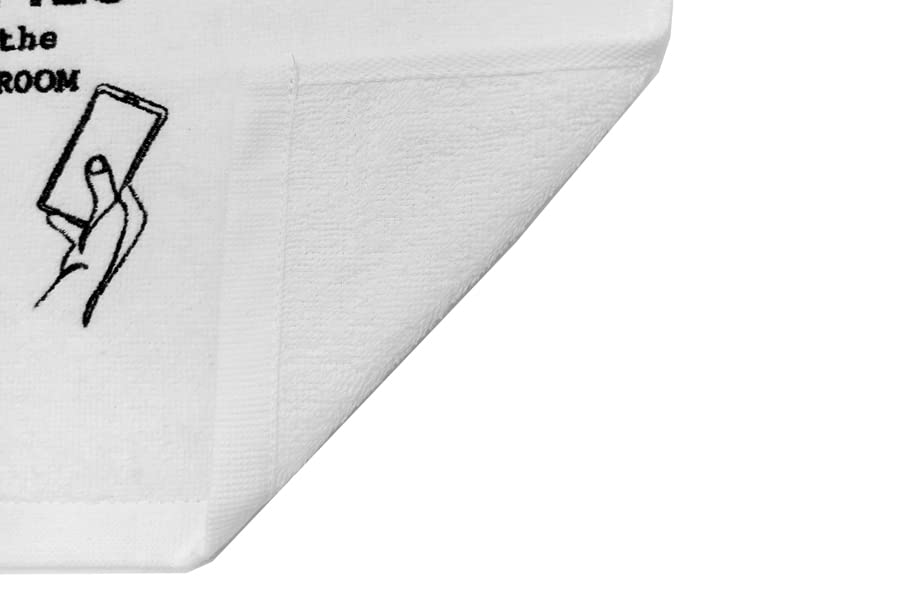 Indecor Home 2 Pack Hand Towels, Cute Funny Decor, for Bathroom, Kitchen Sink, Finger Tip Towels 100% Cotton, Plush and Super Absorbent 16x26 Inches