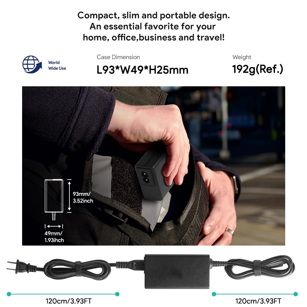 HKY 24V AC DC Adapter Replacement for Fujitsu Scanner fi-7160 fi-7180 fi-7260 fi-7280 Sheetfed Scanner Power Supply Cord Cable Charger