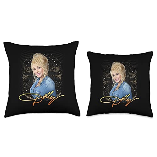 Dolly Parton Denim Smile Throw Pillow, 16x16, Multicolor