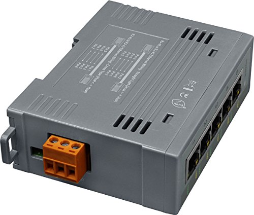 ICP DAS NS-205 10/100 Mbps speed Unmanaged 5-Port Industrial Ethernet Switch with Din Rail Mount