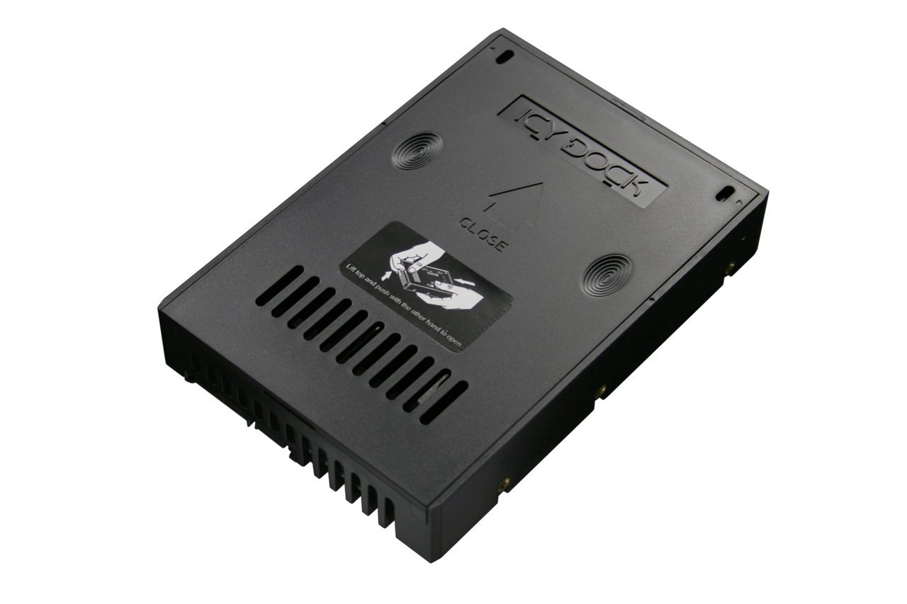 ICY DOCK 2.5 inch to 3.5 inch SATA HDD & SSD Mounting Kit for Internal 3.5" Drive Bay with Removable Cover | EZConvert Lite MB882SP-1S-2B