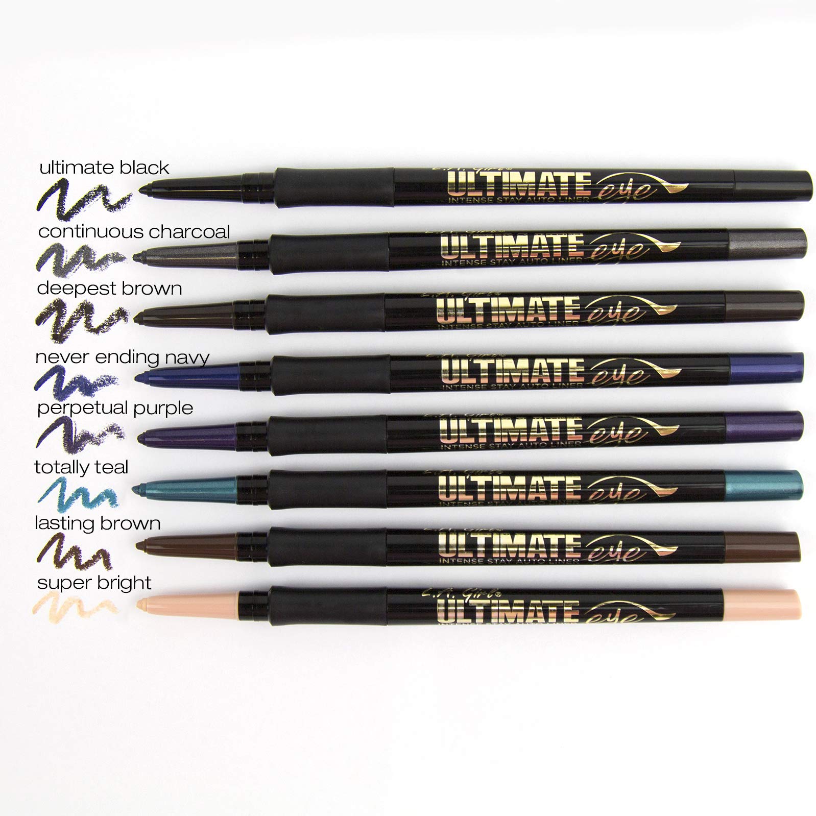 L.A. Girl Ultimate Intense Stay Auto Eyeliner, Perpetual Purple GP325