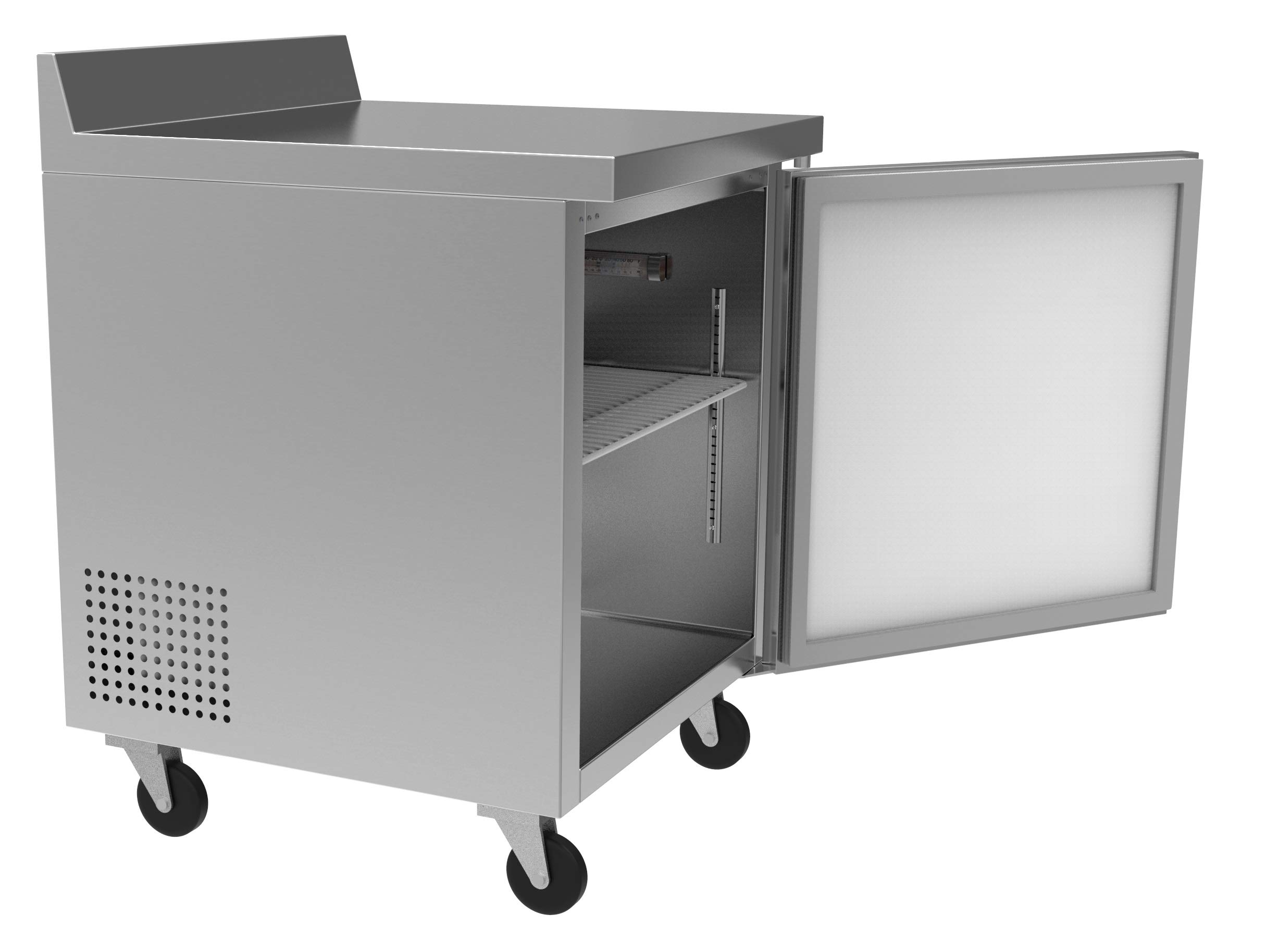 KoolMore RWT-1D-6C Commercial, Refrigerator Single Door, Stainless Steel
