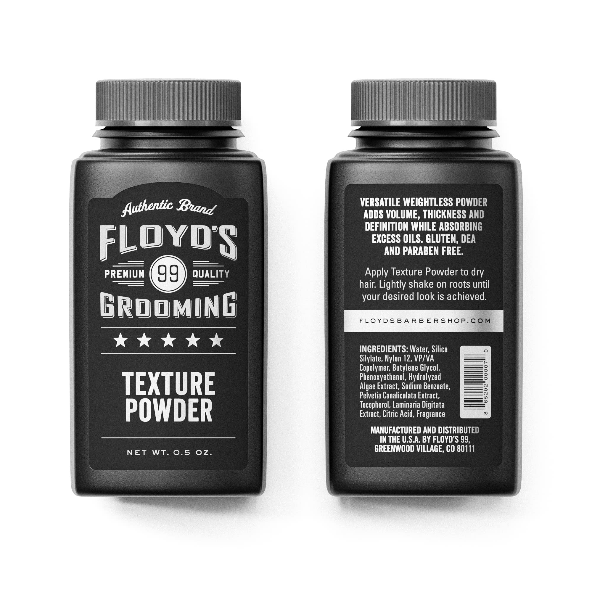 Floyd's 99 Hair Styling Powder - Adds Volume and Thickness, Absorbs Oil, Colorsafe