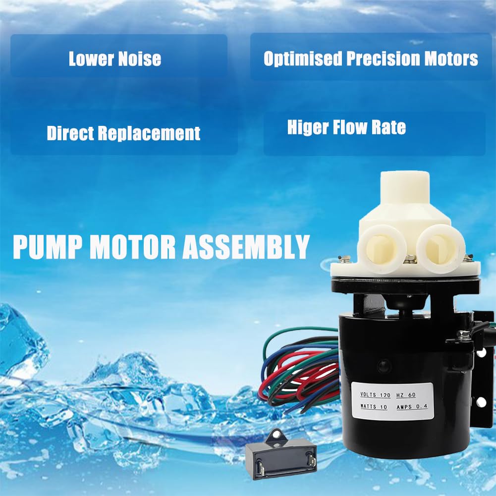 APTA92P10WD1 Pump Motor Assembly, Ice Maker Water Pump Replacement Comaptible with Hoshizaki Ice Machine 120V KM-320 KM-500 KM-600 KM-630 KM-650 KM-800 KM-900
