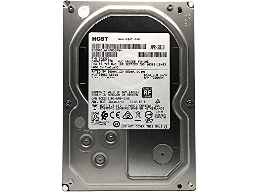 HGST Ultrastar 7K6000 HUS726060ALE610 (0F23001) 6TB 7200 RPM 128MB Cache SATA 6.0Gbps 3.5in Enterprise Hard Drive - 5 Year Warranty (Renewed),Mechanical Hard Disk