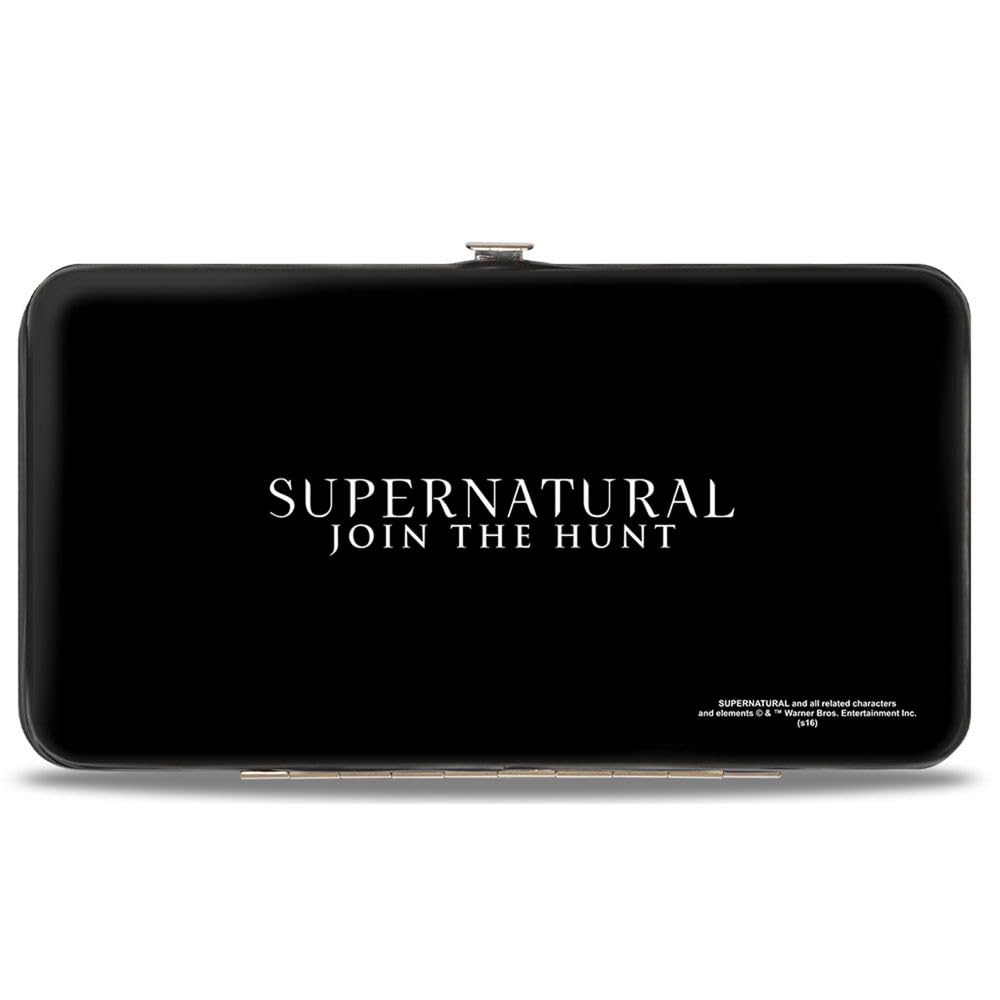 Buckle-Down unisex adults Buckle-down Hinge - Dean Smiling/Pie Galaxy Blue-purple Fade + Supernatural Black/White Wallet, Multicolor, 7 x 4 US