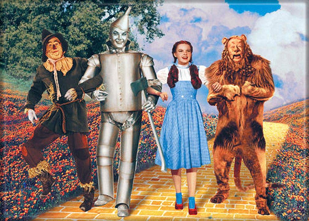 Ata-Boy Wizard of Oz On The Yellow Brick Road 2.5" x 3.5" Magnet for Refrigerators and Lockersā¦