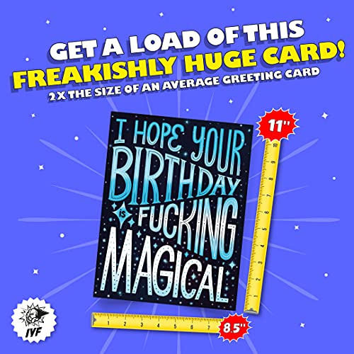 IYF Designs Cards Adult Humor Hilarious Birthday Card for Him or Her I Hope Your Birthday is Magical & Sparkle