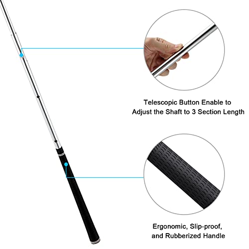 G4Free Golf Bag Umbrella for Club Protection Flex Umbrella (Black)
