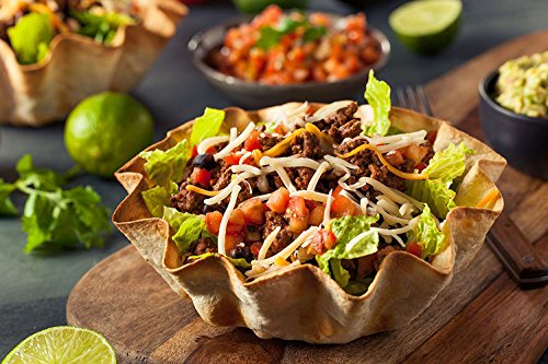 HIC Harold Import Tortilla Bowl Maker, Set of 2, Non-Stick Black Baking Pans