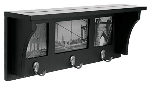 Kiera Grace Contemporary Floating-Shelves, Black