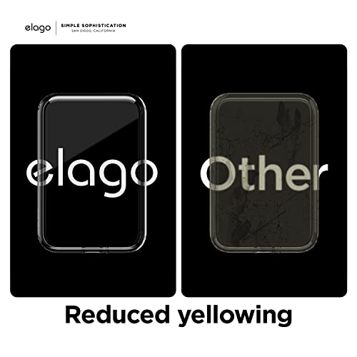 elago Hybrid Clear Case Compatible with MagSafe Battery Pack - PC + TPU Hybrid Technology, Anti-Yellowing, Crystal Clear, Shockproof Cover, Protective Case (Transparent)