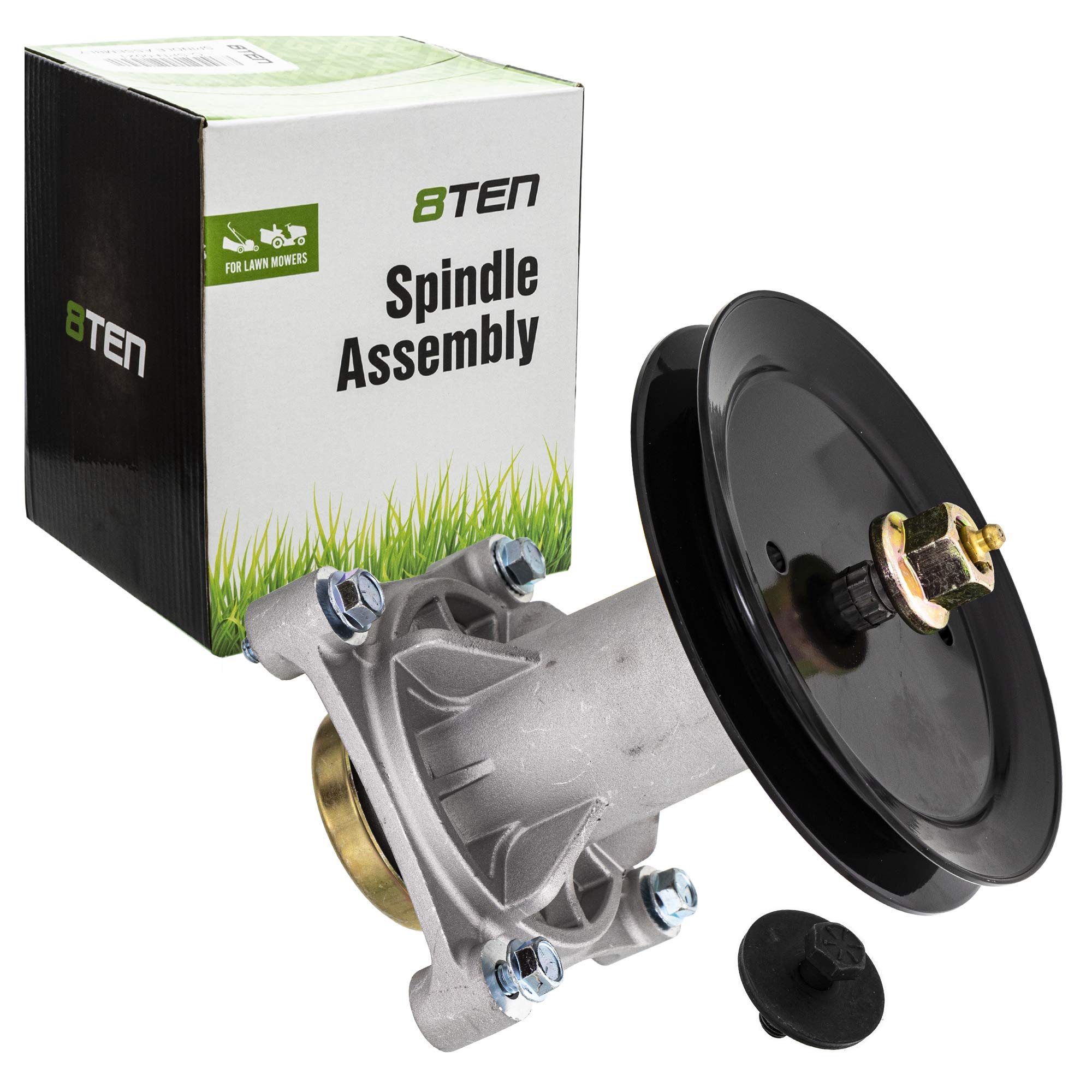 8TEN Spindle Assembly with Pulley for AYP 54 inch Mower Deck PB24H54YT PB22H54YT PB22H54BF SPGT225 187292