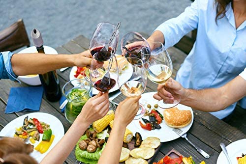 PureWine Wand Filters Histamines and Sulfites - May Reduce and Alleviate Wine Allergies & Sensitivities - Purifier Aerates Wine Restore Taste & Purity - Includes Wine Glass Accessory