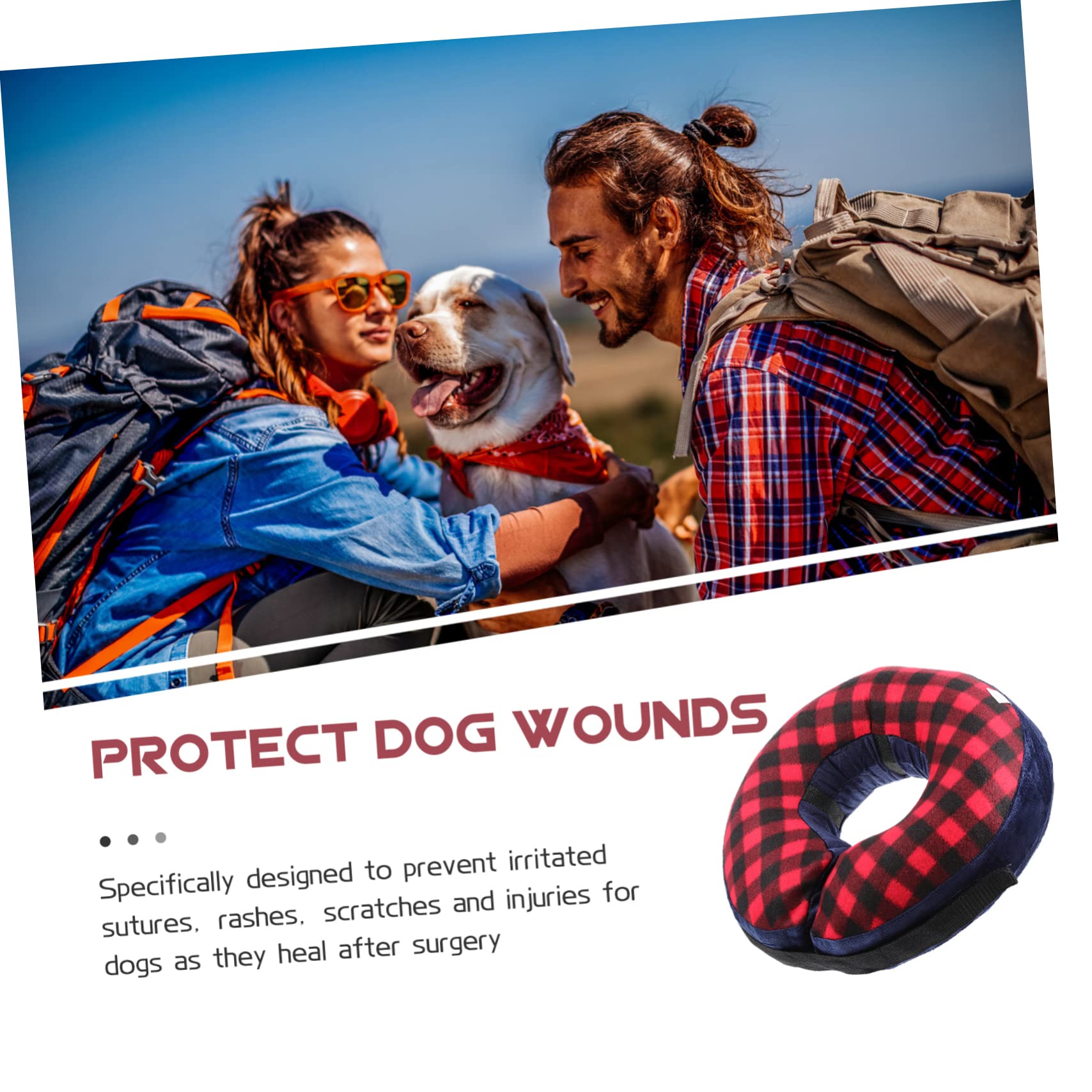 BESPORTBLE 2pcs Elizabeth Adjustable Pet Puppy Surgery Supply Dog Pet Pet Neck Pillow Cat Accessory Cat Recovery Supply Cat PVC Spine Collars