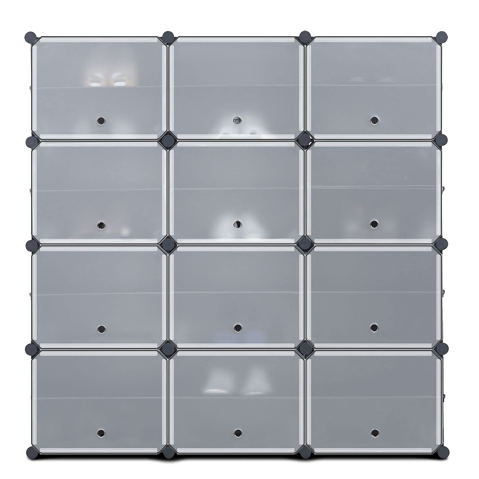 CAMORSA Portable Shoe Rack Organizer, 3x8 Tier Storage Shoe Cabinet for 48 Pair, Shoe Organizer for Heels, Boots, Slippers