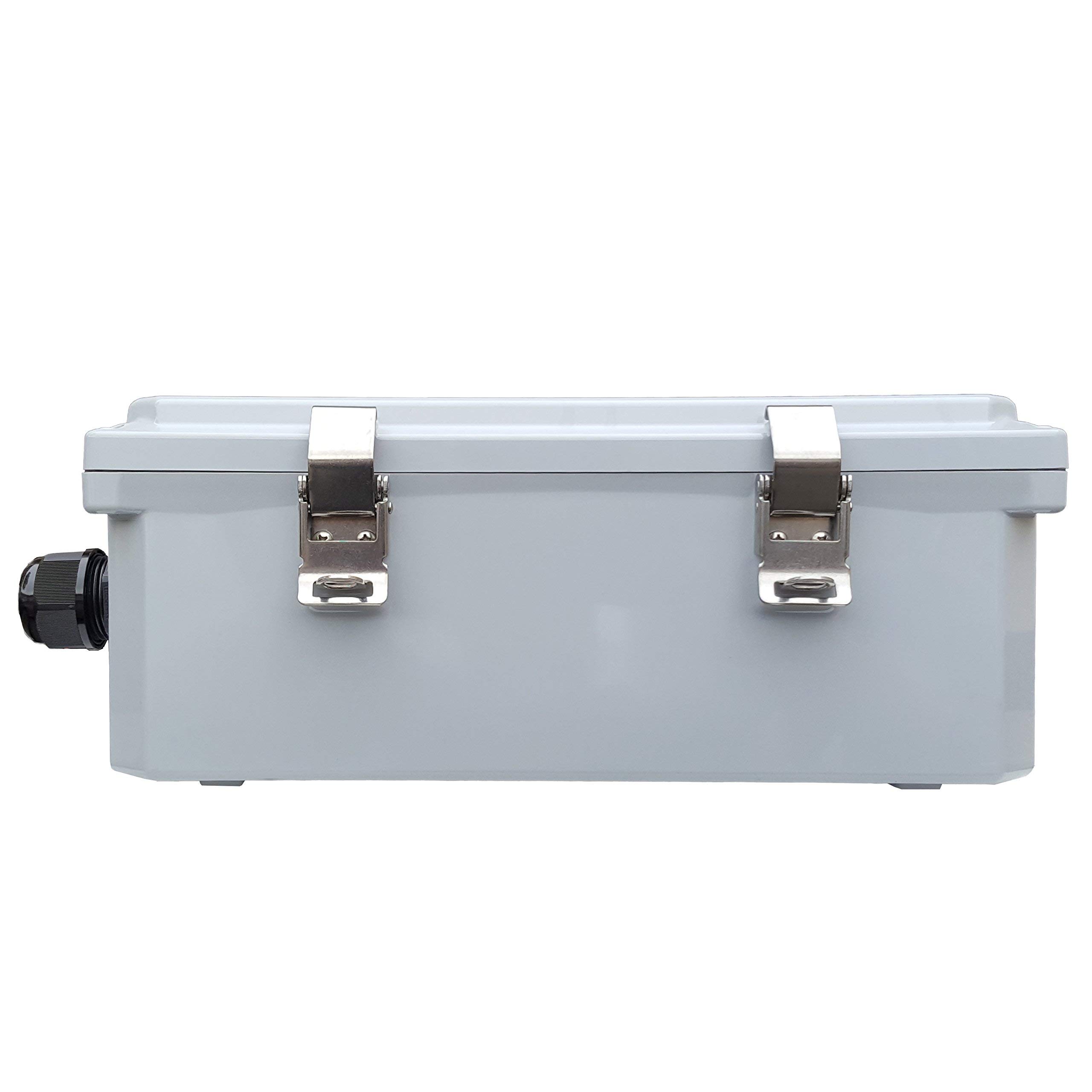 Inscape Data IP68 Outdoor PoE Switch, LPS1800AT-T1, 10-Port 10/100Mbps Unmanaged, 2X Combo Gigabit SFP Fiber/RJ45 Uplink, IEEE 802.3af/at, 240W