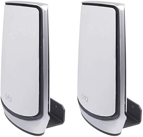 VOMENC Orbi WiFi 6 Wall Mount Holder Compatible with Orbi Ultra(RBK850)(RBK852)(RBK853)/(RBS750)(RBS751)(RBK752)(960/860 Series)/(AX5700)(AX6000) NETGEAR Orbi Mesh WiFi 6 System(2 Pcak)