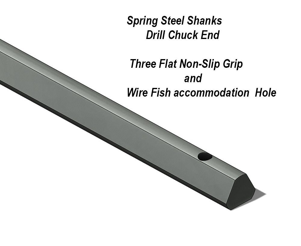 Eagle Tool US EM50036 Installer Drill Bit, Carbide Tip for Masonry Applications, 1/2-Inch by 36-Inch, Made in The USA, Black