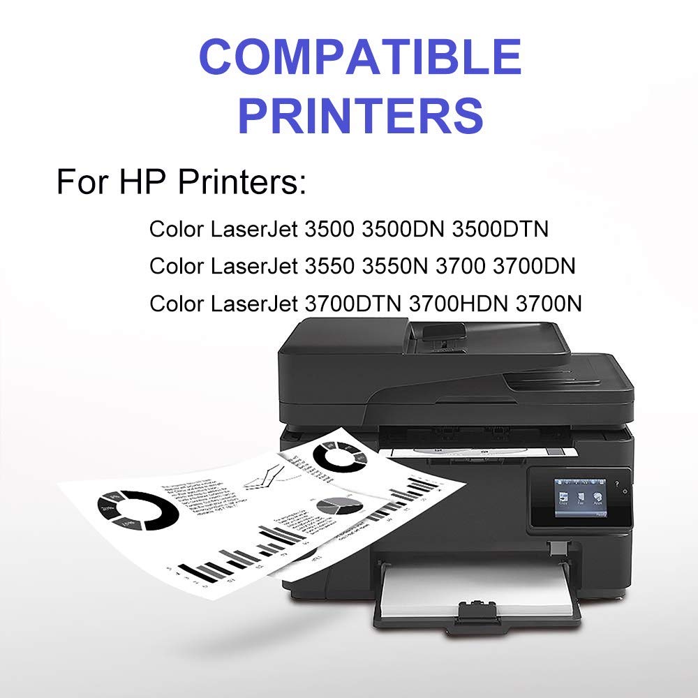 8-Pack (2BK+2C+2Y+2M) Compatible High Yield 308A 309A (Q2670A Q2671A Q2672A Q2673A) Toner Cartridge use for HP Color 3700DTN 3700HDN 3700N Printer