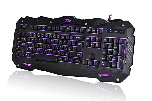 iMicro COBRA 110-Key LED Backlit USB Gaming Keyboard (IM-KBCOBV8)