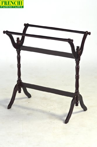 Frenchi Furniture Quilt Rack, Mahogany