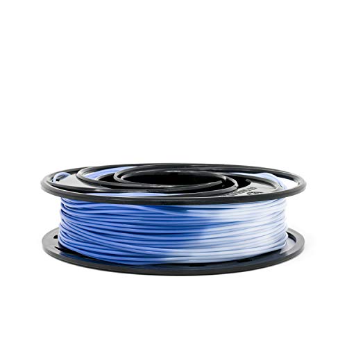 Gizmo Dorks PLA Filament 3mm (2.85mm) 200g for 3D Printers, Heat Color Change Blue to White