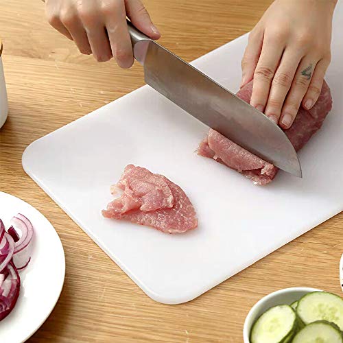 Super Leader Professional Plastic Cutting Board for Restaurants,Dishwasher Safe and BPA Free,1.27 x 17.8 x 0.4 Inch,White