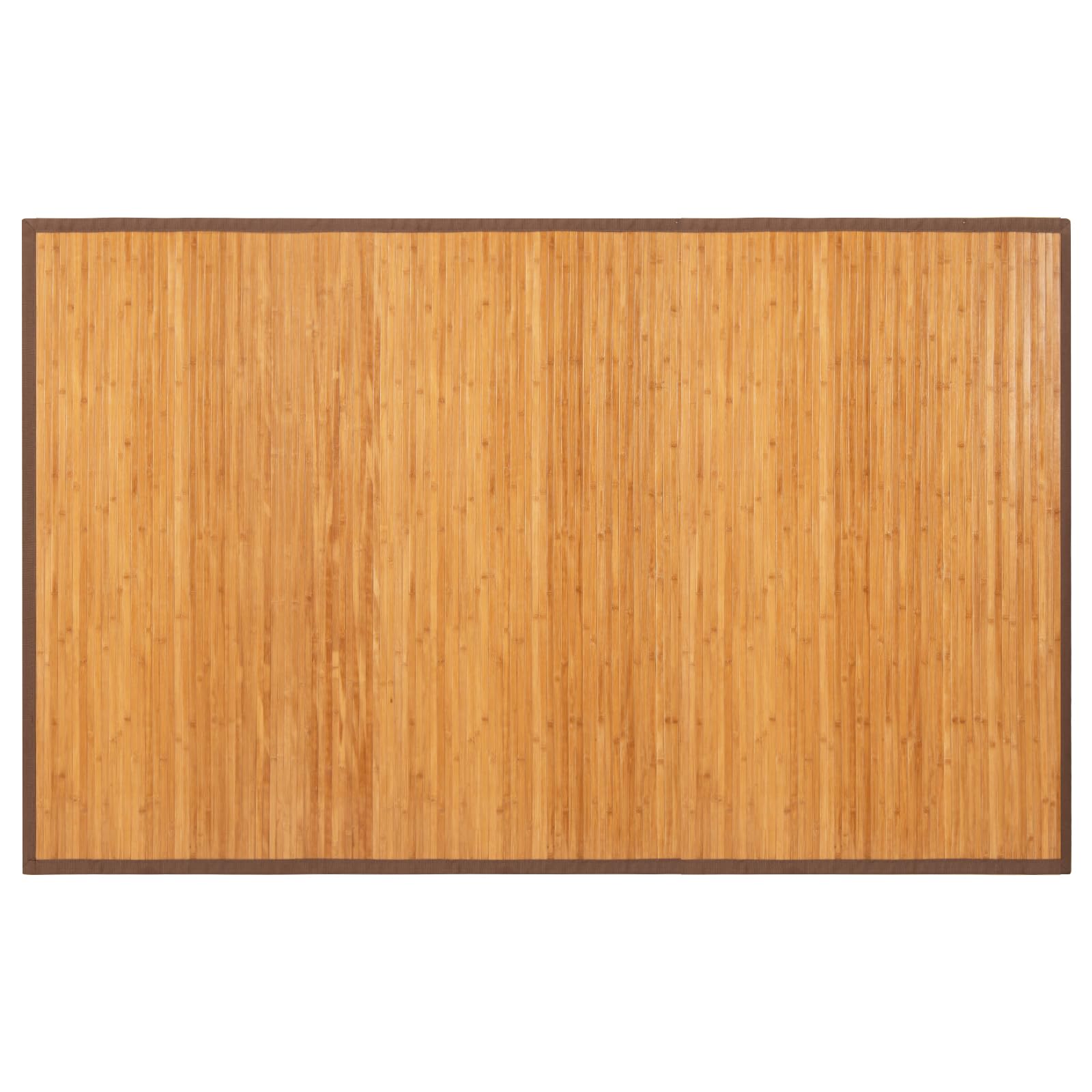 Giantex 5’ x 8’ Bamboo Area Rugs - Floor Mat with Anti-Slip Backing, Durable Roll-up Floor Rug, 60” x 96” Indoor Mat Rug for Dining Room, Living Room, Bedroom, Entryway, Bamboo Carpet (Modern)